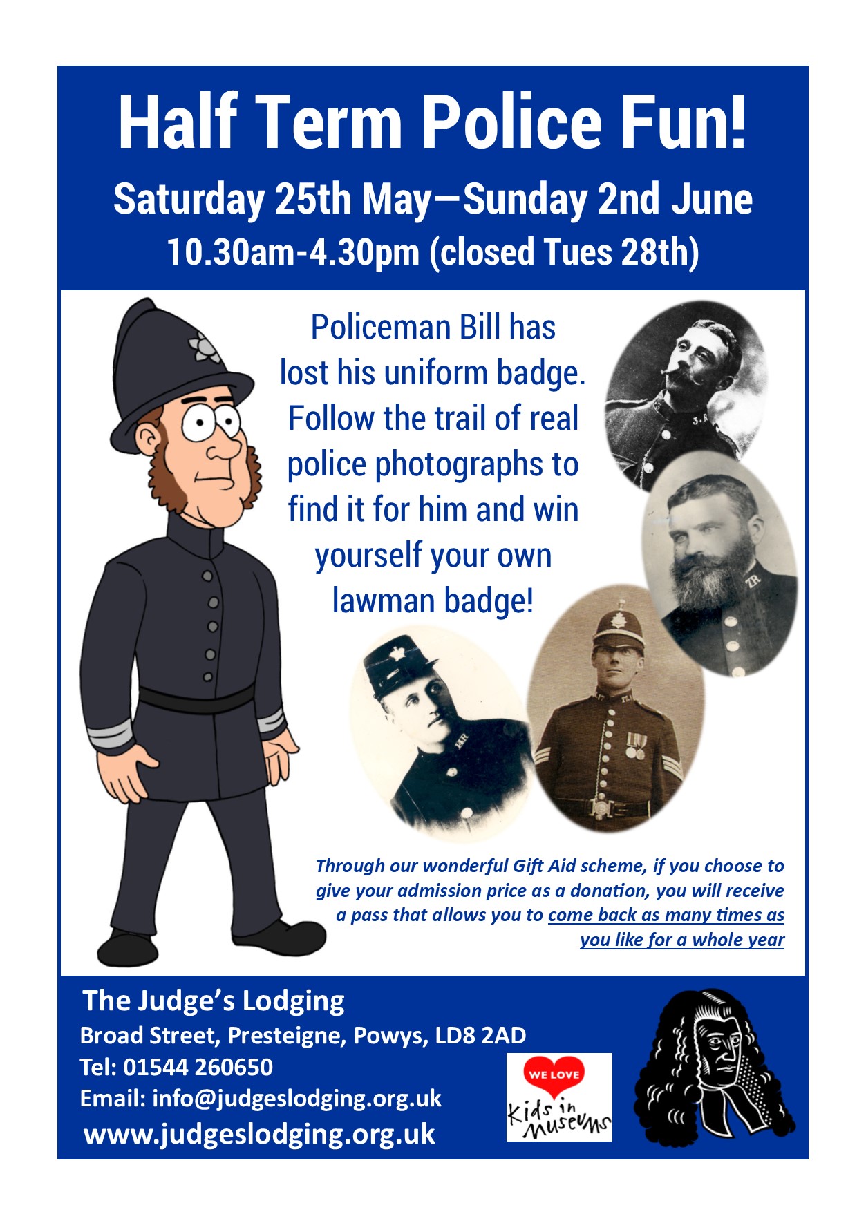 Half Term Police Fun! - The Judge’s Lodging